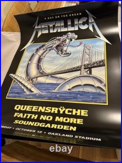 Metallica Concert Poster -Oakland 1991 Soundgarden Day On Green ...