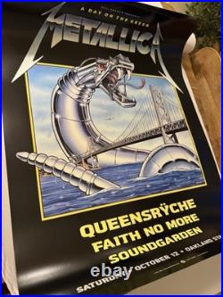 Metallica Concert Poster -Oakland 1991 Soundgarden Day On Green ...