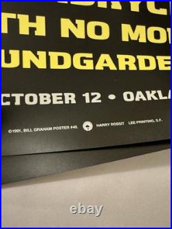 Metallica Concert Poster -Oakland 1991 Soundgarden Day On Green ...