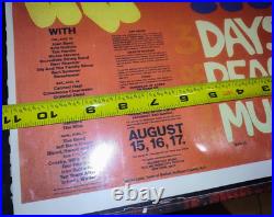 Vintage Original Woodstock Concert Poster | Original Concert Posters
